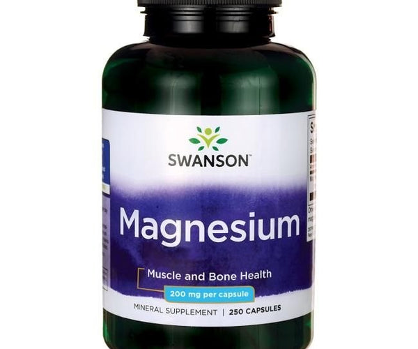 SWANSON Magnijs 200 mg (250 kapsulas). – Herbora